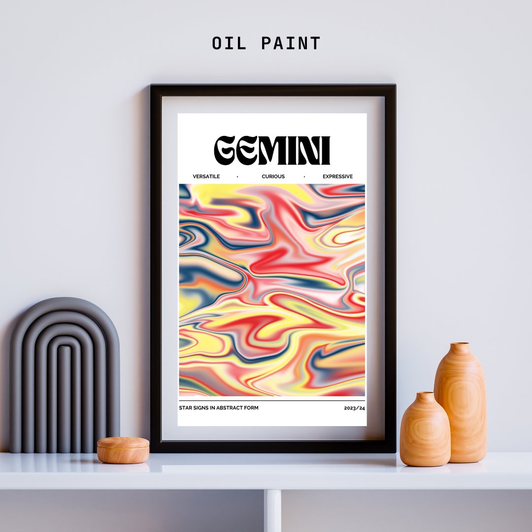 Gemini Poster Printable, Gemini Art, Gemini Gift, Gemini Wall Art ...