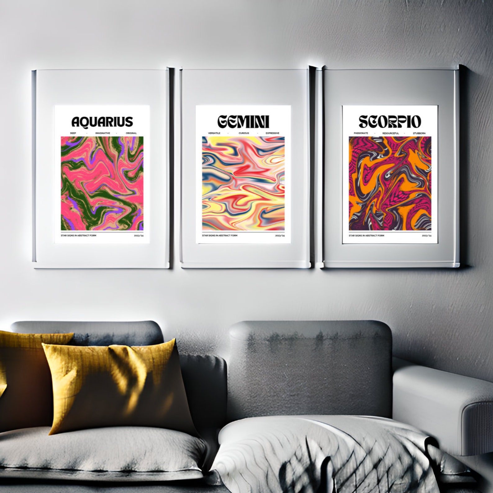 Gemini Poster Printable, Gemini Art, Gemini Gift, Gemini Wall Art ...