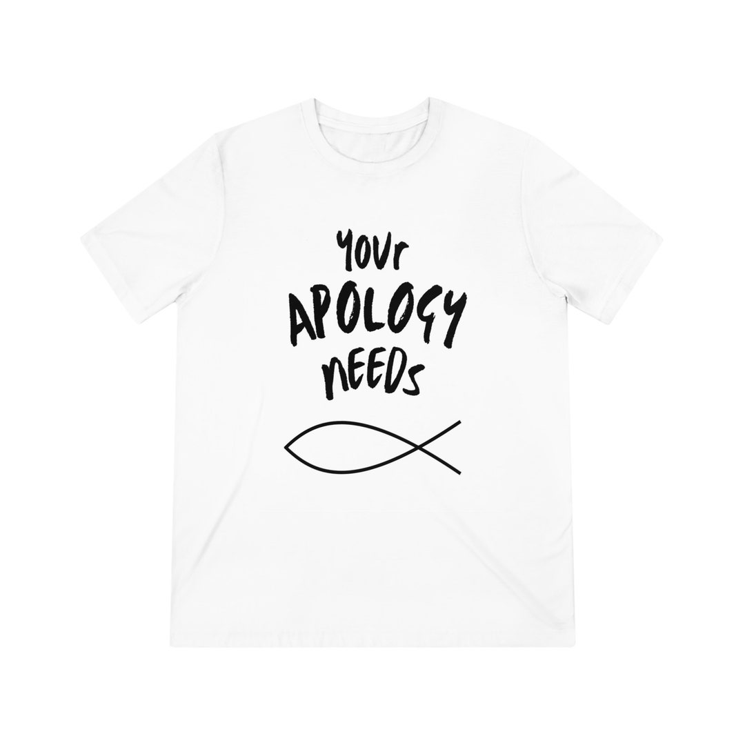 Apology Fish Tshirt Funny Ideal Gift Humor Tshirt - Etsy