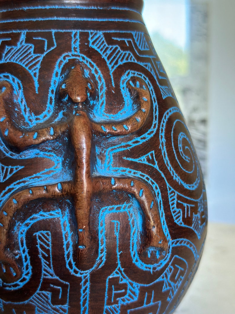 Vintage South American Native Folk Art Brazilian Vase Pottery With ...