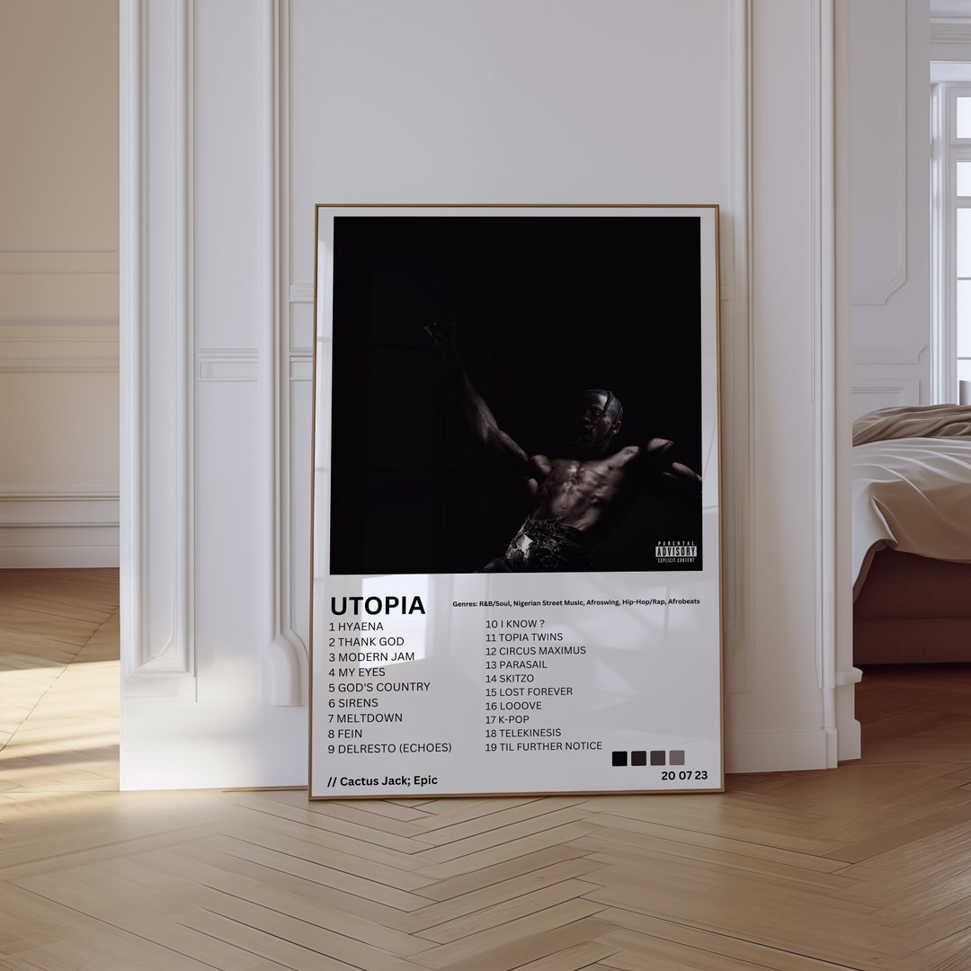 Travis Scott Wall Art Digital Printable Travis Album Utopia Home Decor ...