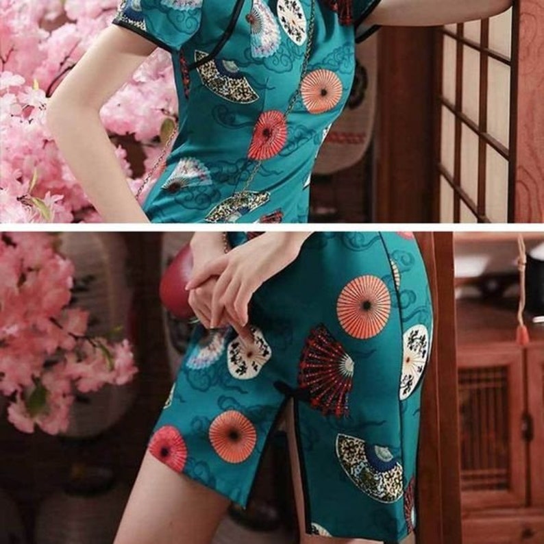 Honeypop Qipao Cheongsam Minidress Traditional Chinese Dress - Etsy