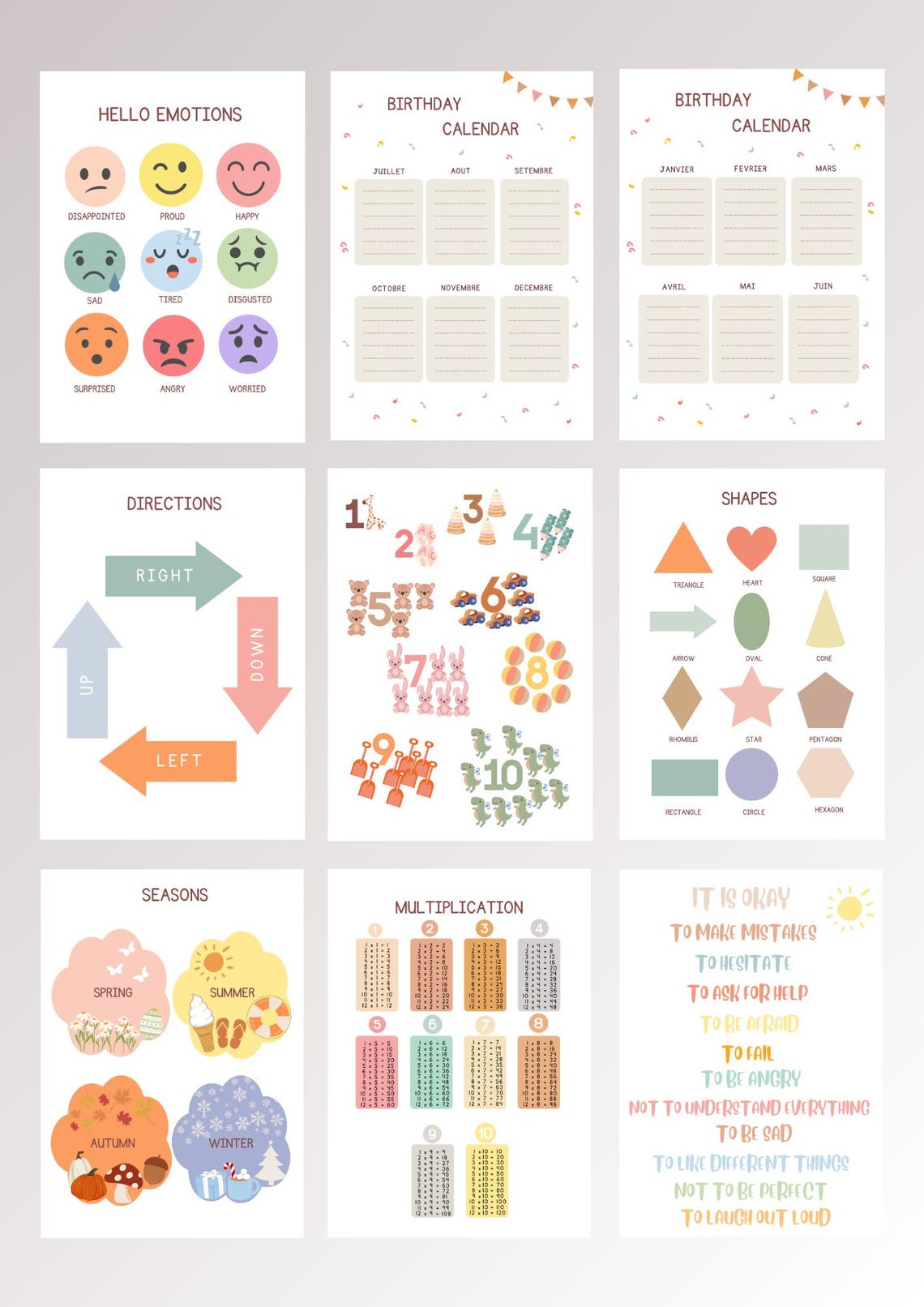 Educational Poster for Kids, Preschool Alphabet Printable, Classroom ...