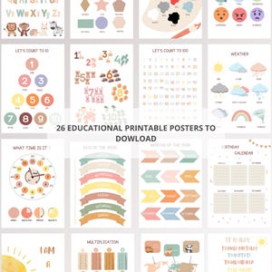 Educational Poster for Kids, Preschool Alphabet Printable, Classroom ...