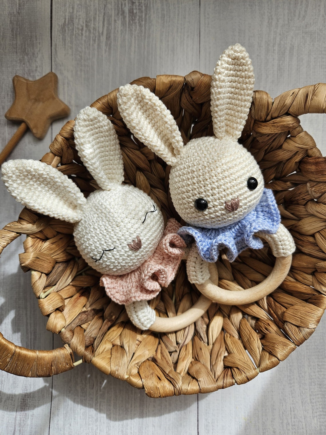 Luna the Bunny Rattle PDF Pattern, Amigurumi Pattern, Bunny Rattle, Pdf ...