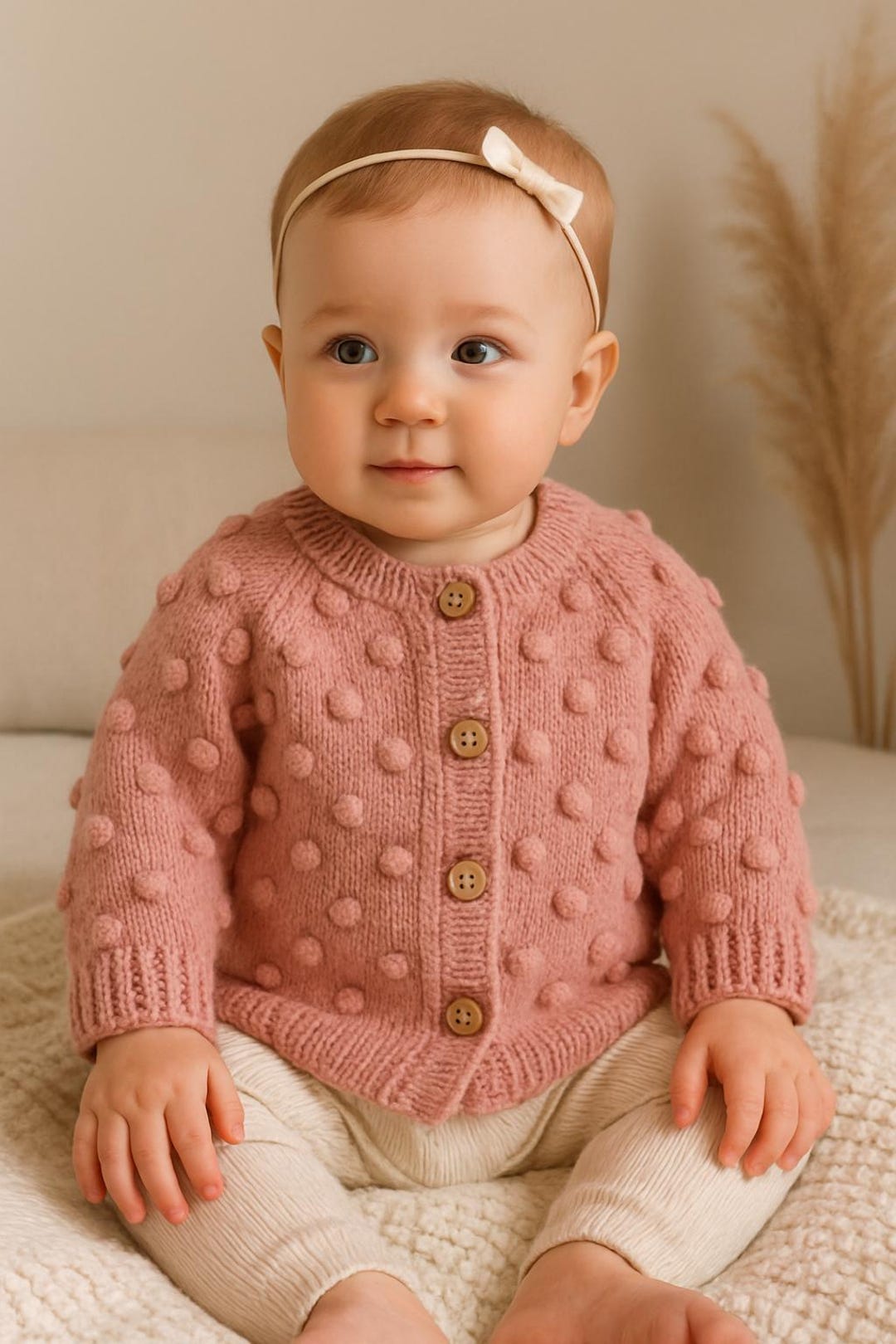 Handmade Knit Baby Cardigan: Soft Newborn Sweater - Etsy