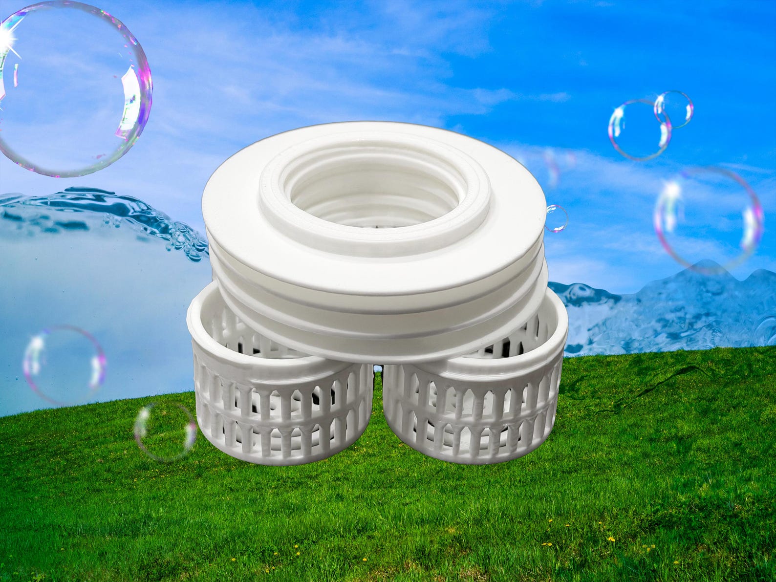 Shower Hair Catcher | 3D Printed PLA | Eco-friendly Drain Cover | Set ...