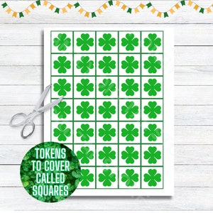 30 St. Patrick's Day Bingo Card Game Printable, St. Patty Board Game ...