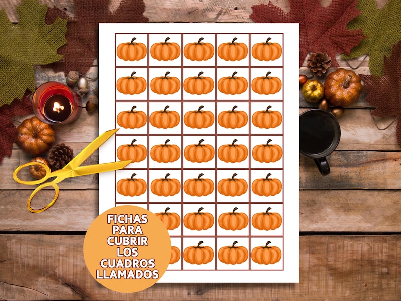 Spanish Thanksgiving Bingo Game, 40 Cards Printable - Etsy