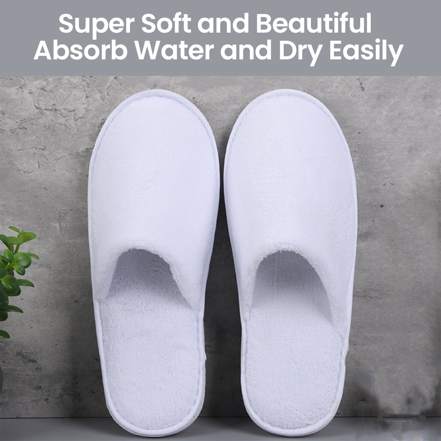 12 Disposable Slippers Wedding Spa Slipper Wedding Party Bridesmaid ...