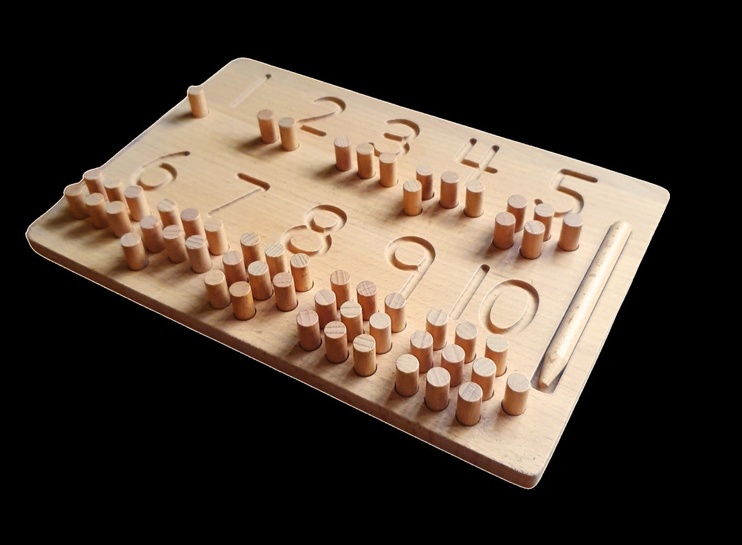 Montessori Number and Quantity Board Educational Equipment Wooden Toy ...