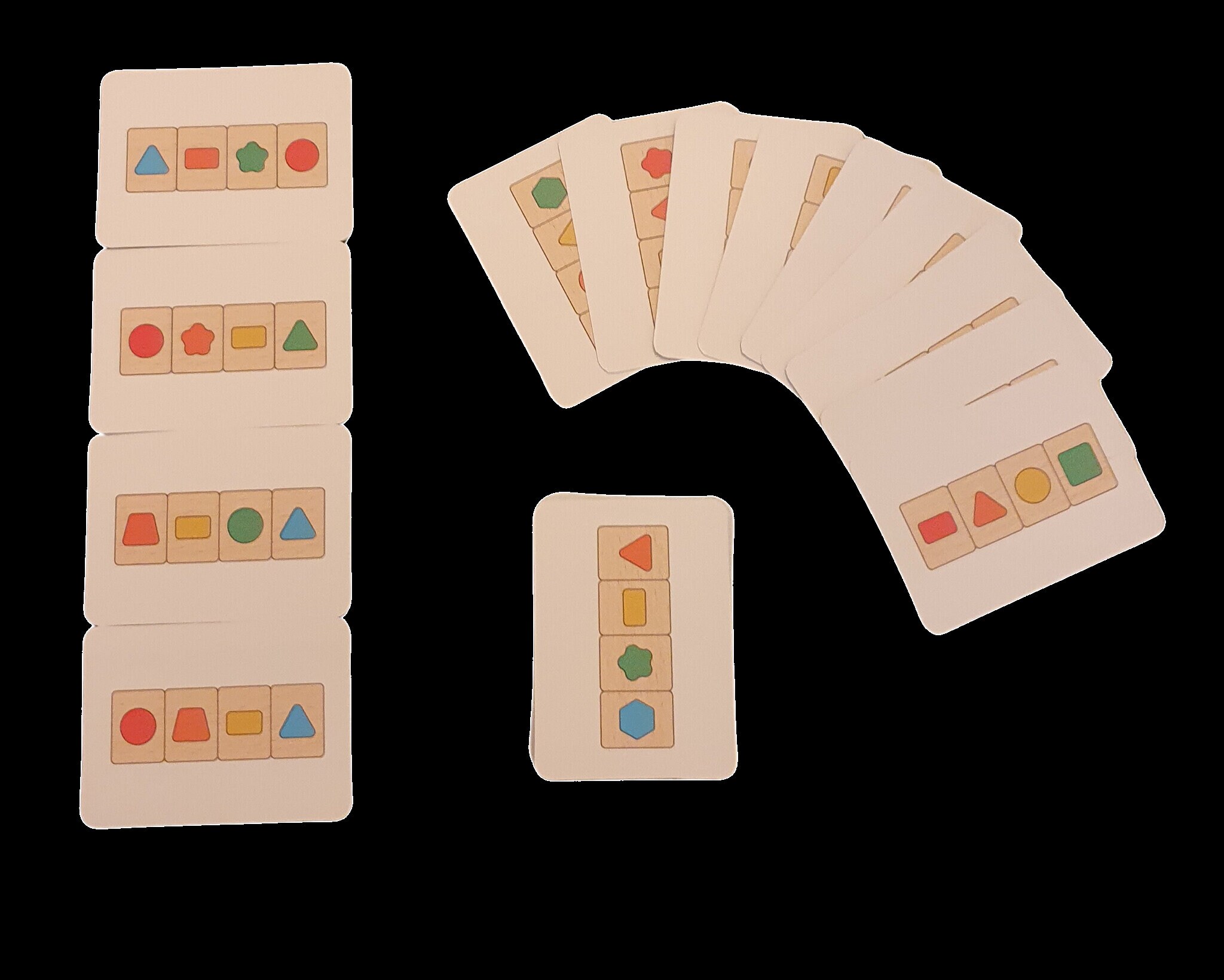 Wooden Geometric Bus Matching Set Montessori Educational Sensory ...