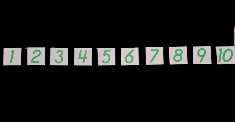 Montessori Maths Cards and Counters, Number and Quantity Learning ...