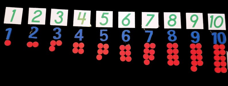 Montessori Maths Cards and Counters, Number and Quantity Learning ...