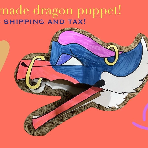 Dragon Puppet Paper - Etsy