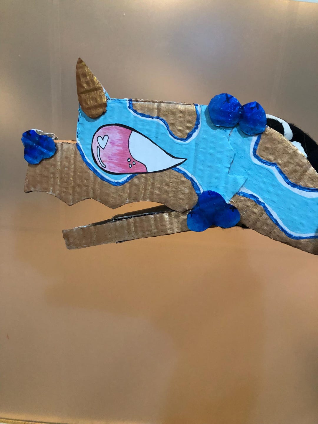 Premade Blueberry Cow Dragon Puppet - Etsy