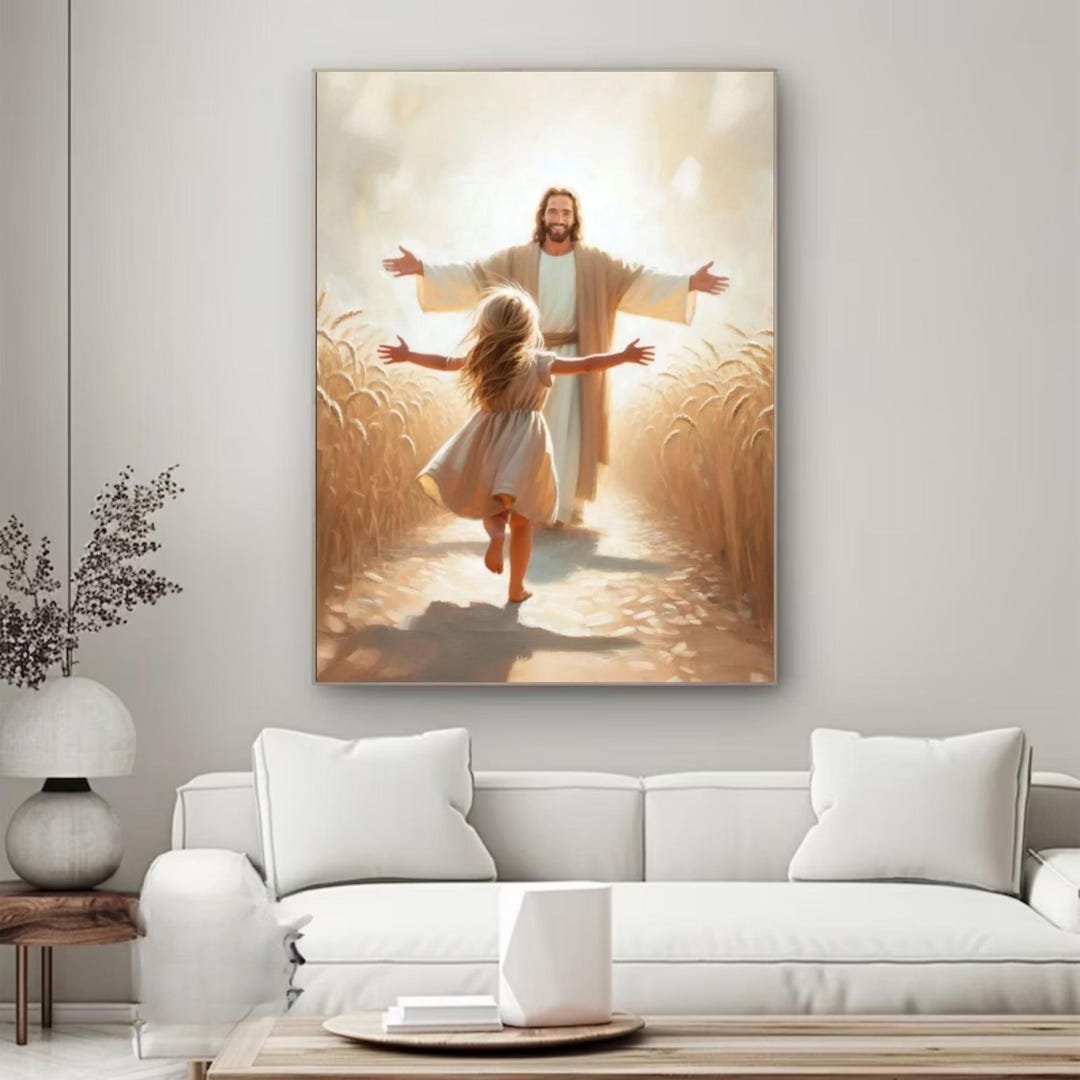 A Leap of Faith, Christian Art, Jesus and Girl Art, Jesus Painting, LDS ...