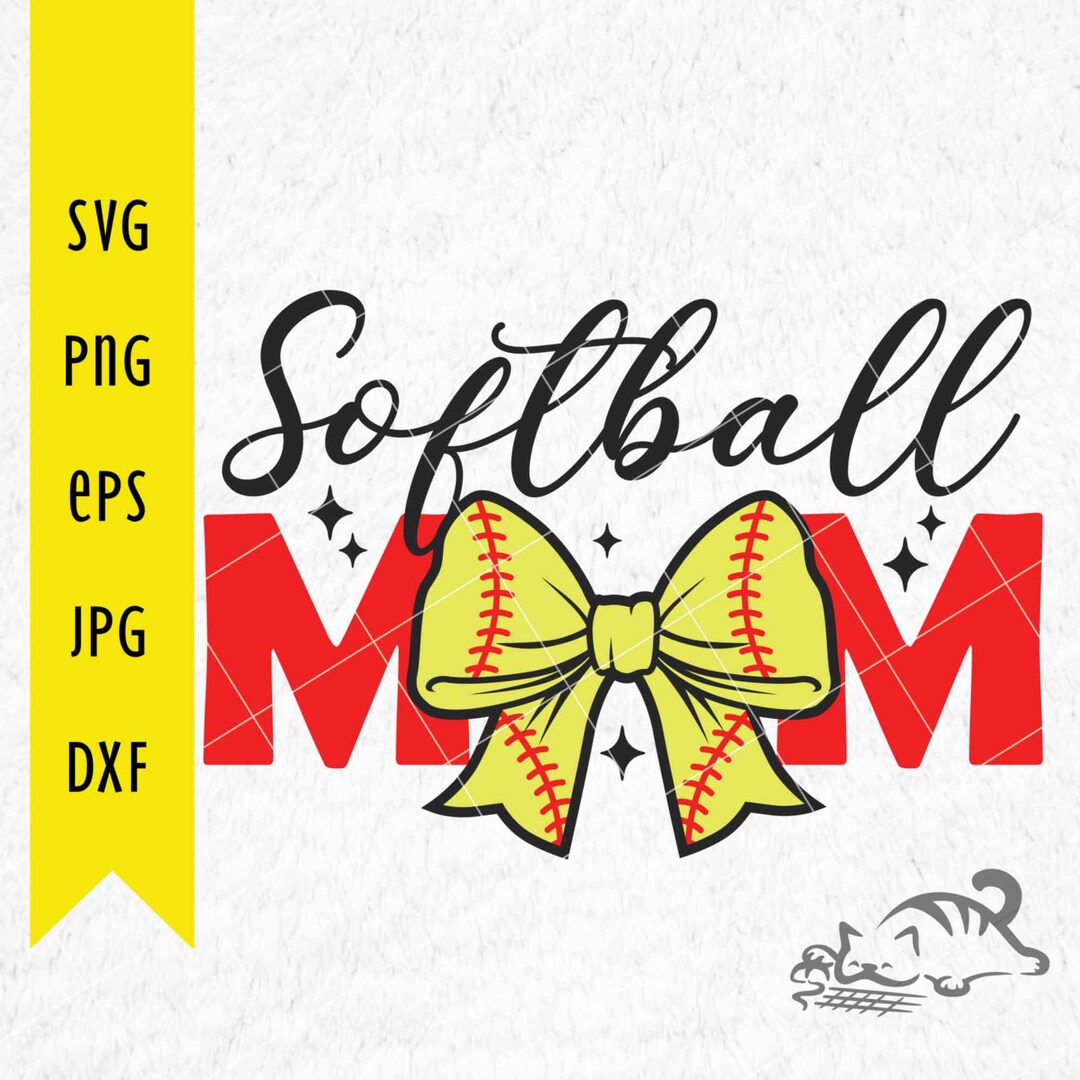 Softball Mom Svg, Softball Mom Shirt Svg, Ball Mom Svg, Softball Cut ...