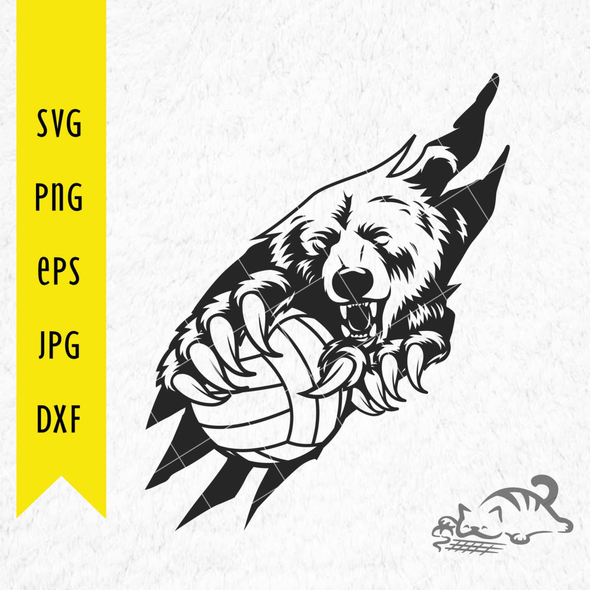 High School Bears Volleyball Svg, Bear Svg, Bears Svg, Bears Pride Volleyball Mom Svg, Team Logo ...