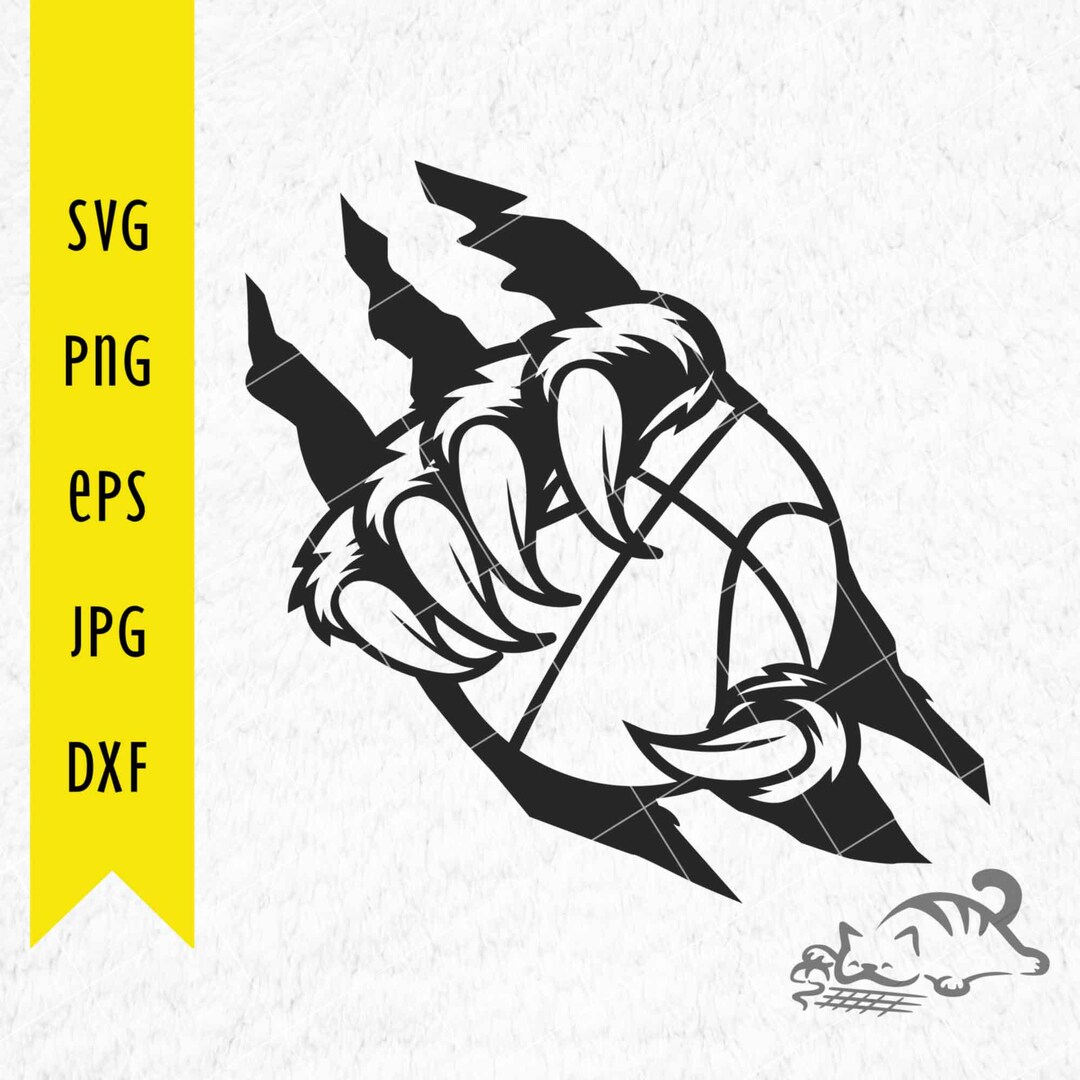 Bear Grizzly Basketball Ball Claws, Mascot Bears Logo, Bear Scratch Svg ...