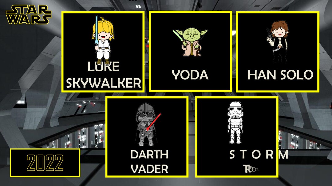 Star Wars Power Point Template - Etsy