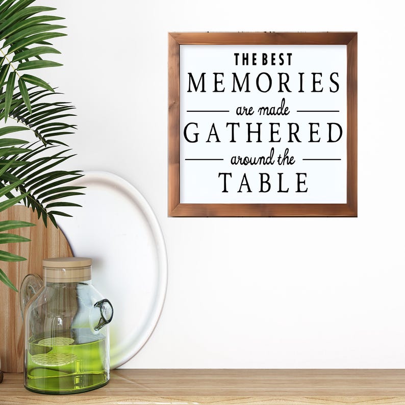 Modern Farmhouse Wood Sign for Kitchen or Dining Room, Rustic Farmhouse ...
