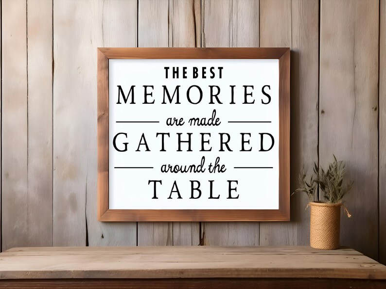 Modern Farmhouse Wood Sign for Kitchen or Dining Room, Rustic Farmhouse ...