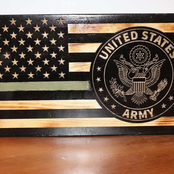 Army Wooden Flag - Etsy