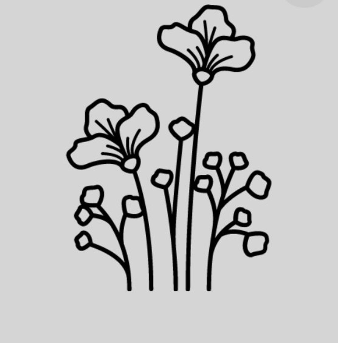 Wildflower Decal - Etsy