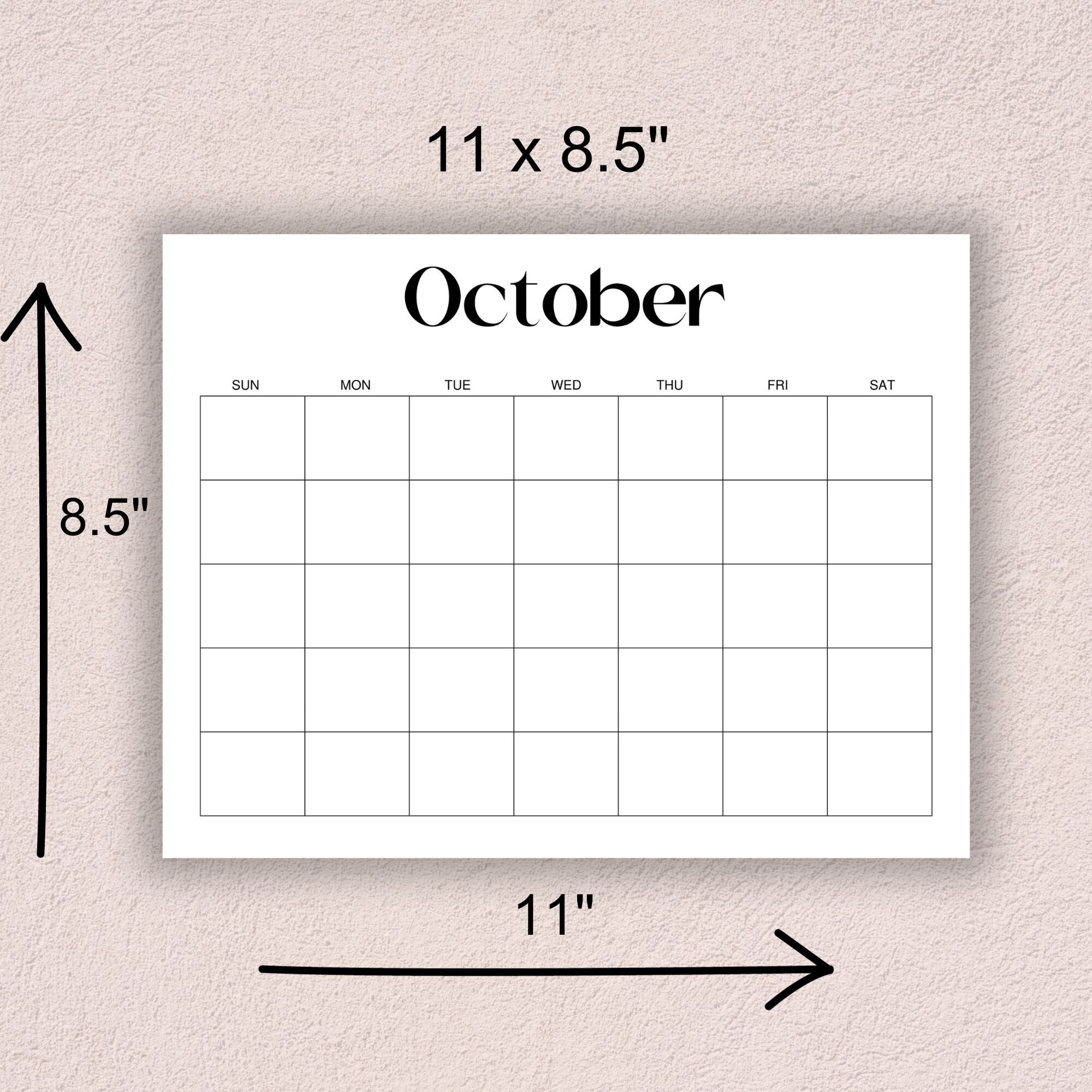 January 2024 Calendar, Blank Calendar, Undated, Monthly Calendar ...