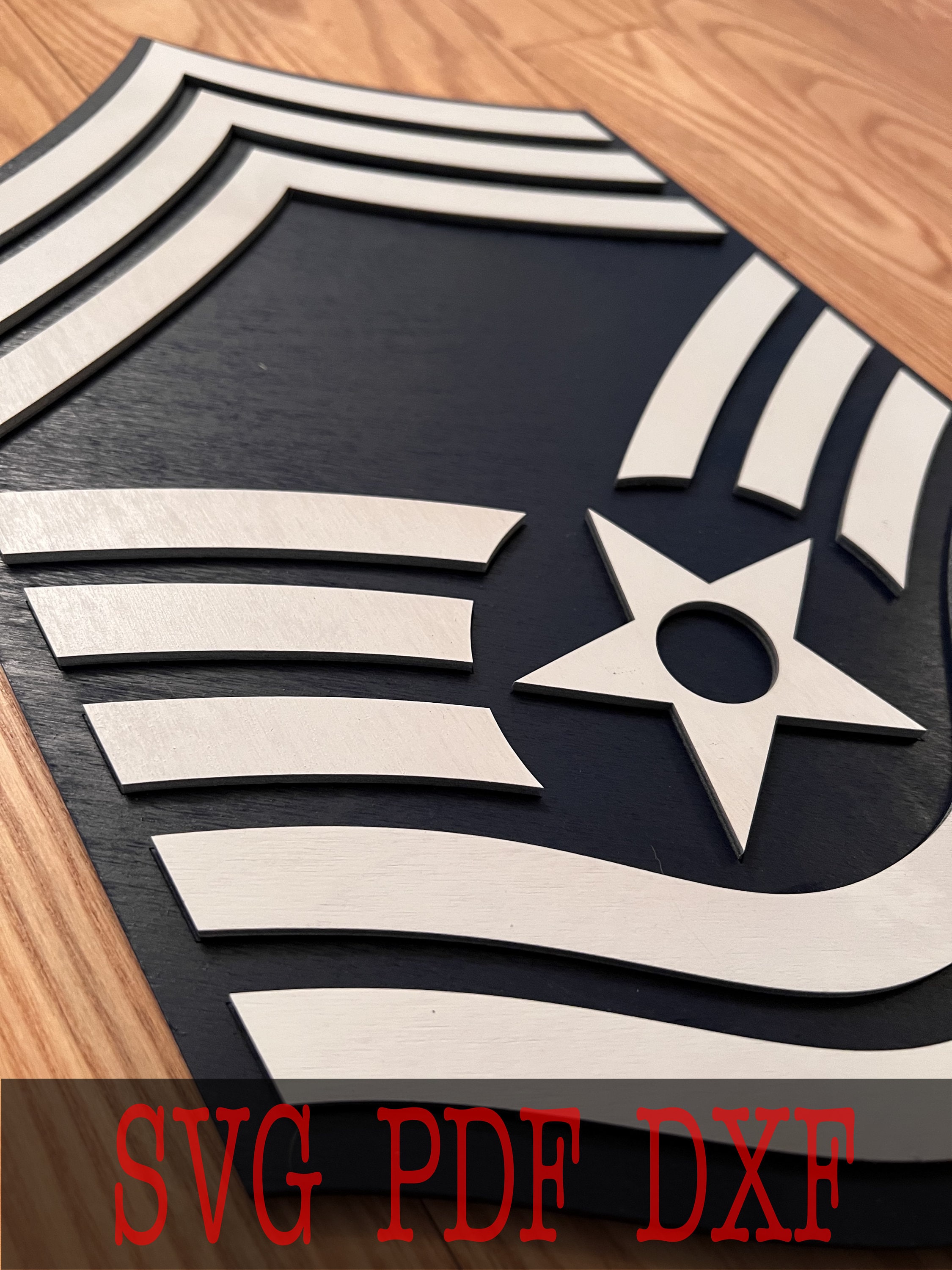 Air Force Chief Master Sergeant SVG PDF DXF - Etsy