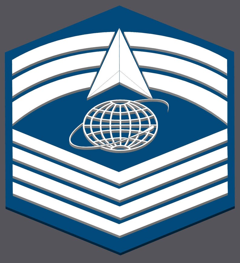 STL M3F Space Force Rank Enlisted Insignia Print Files - Etsy