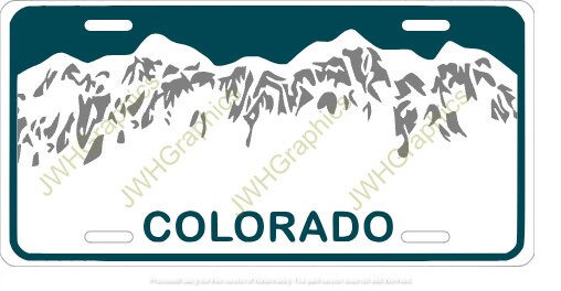 SVG Colorado Lisence Plate SVG - Etsy