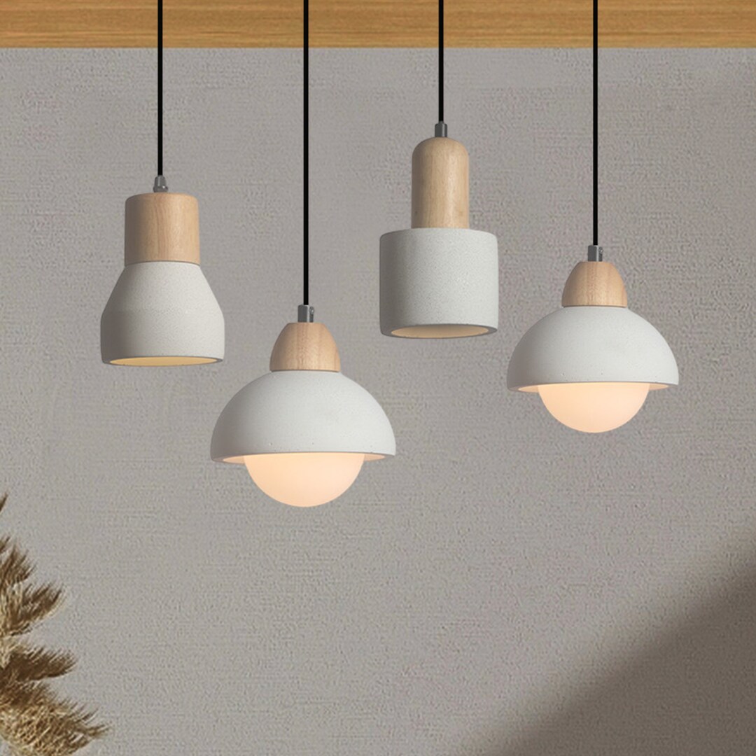 Terrazzo Log Hanging Light-farmhouse Art Decor Light-living - Etsy