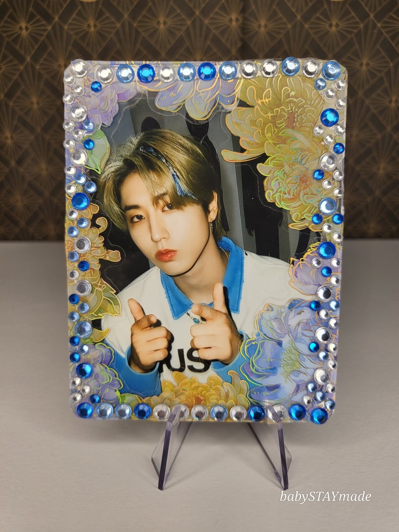 Stray Kids Han Photo With K-pop Deco Top Loader PC Photocard Holder ...