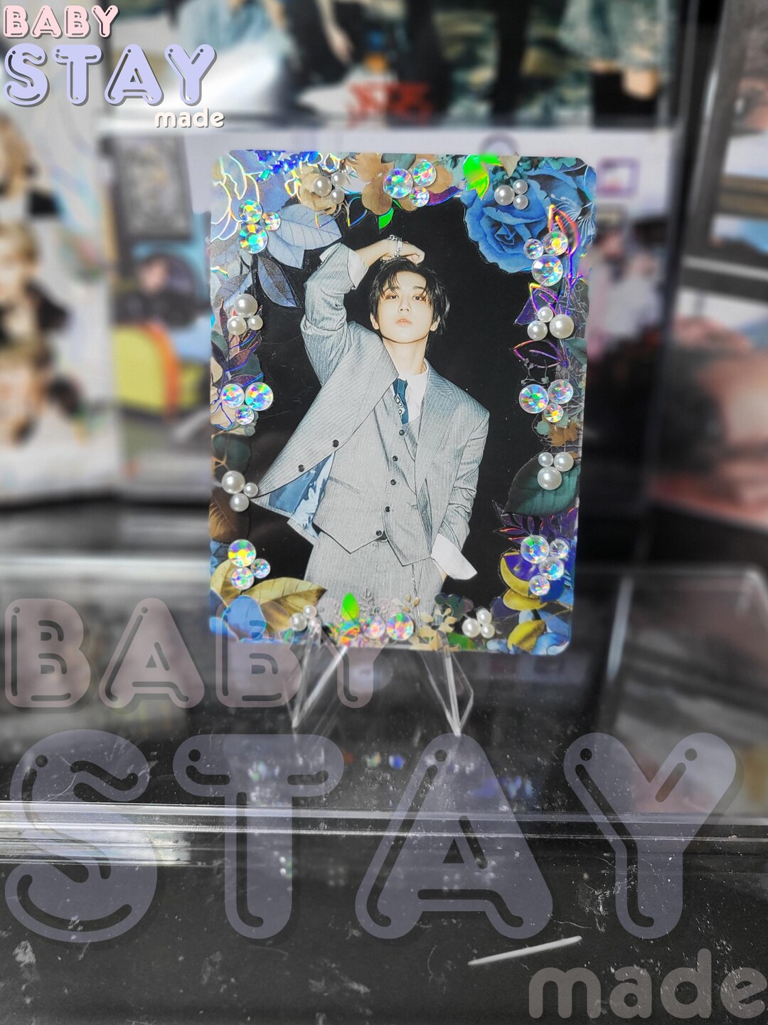 Stray Kids SKZ Han Photo With K-pop Deco Top Loader PC Photocard Holder ...