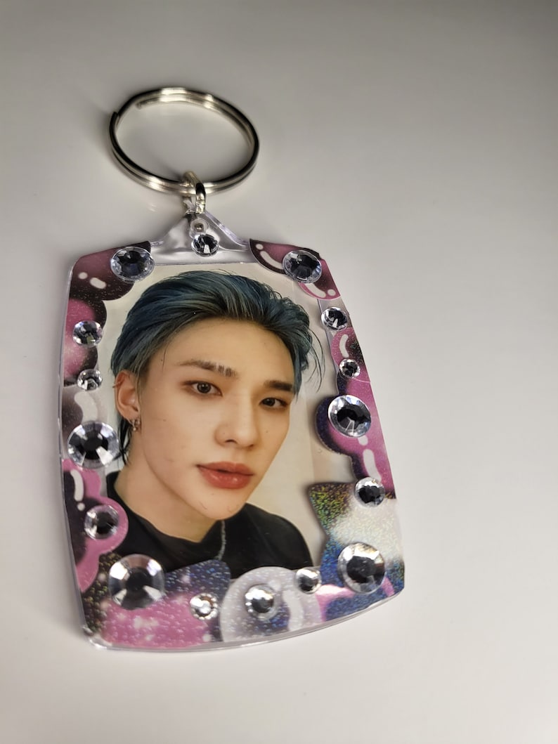 Stray Kids Hyunjin Photo Kpop Deco Acrylic Keychain Unofficial Kpop Fan ...
