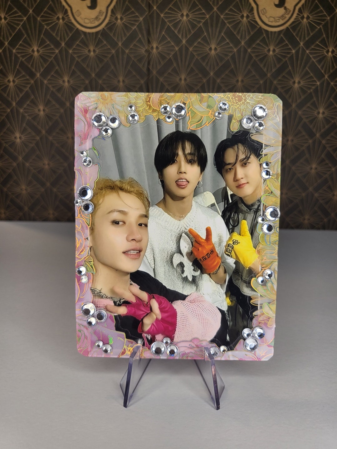 Stray Kids 3RACHA Photo With K-pop Deco Top Loader PC Photocard Holder ...