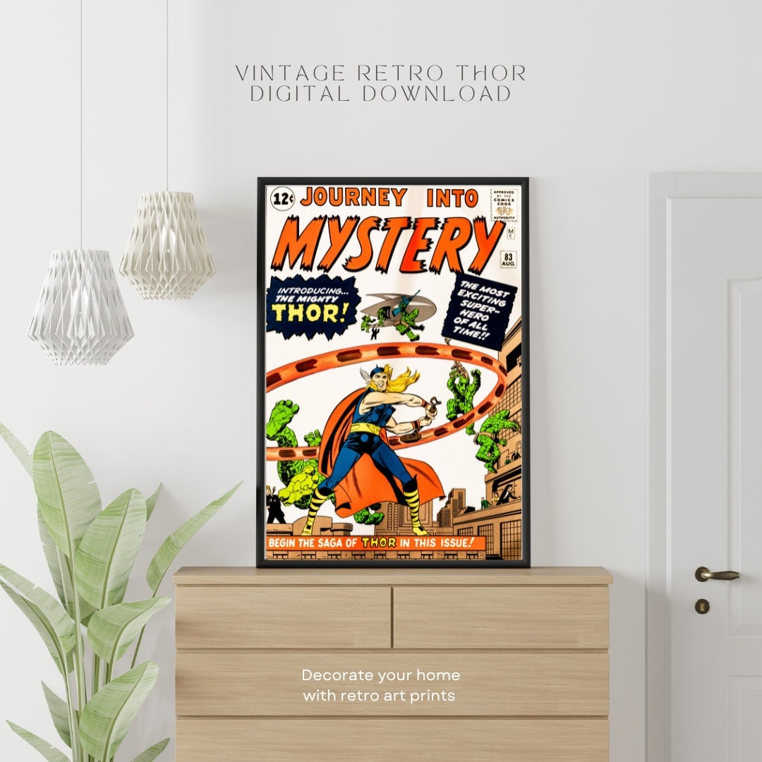 Thor Vintage Retro Poster Digital Download - Etsy