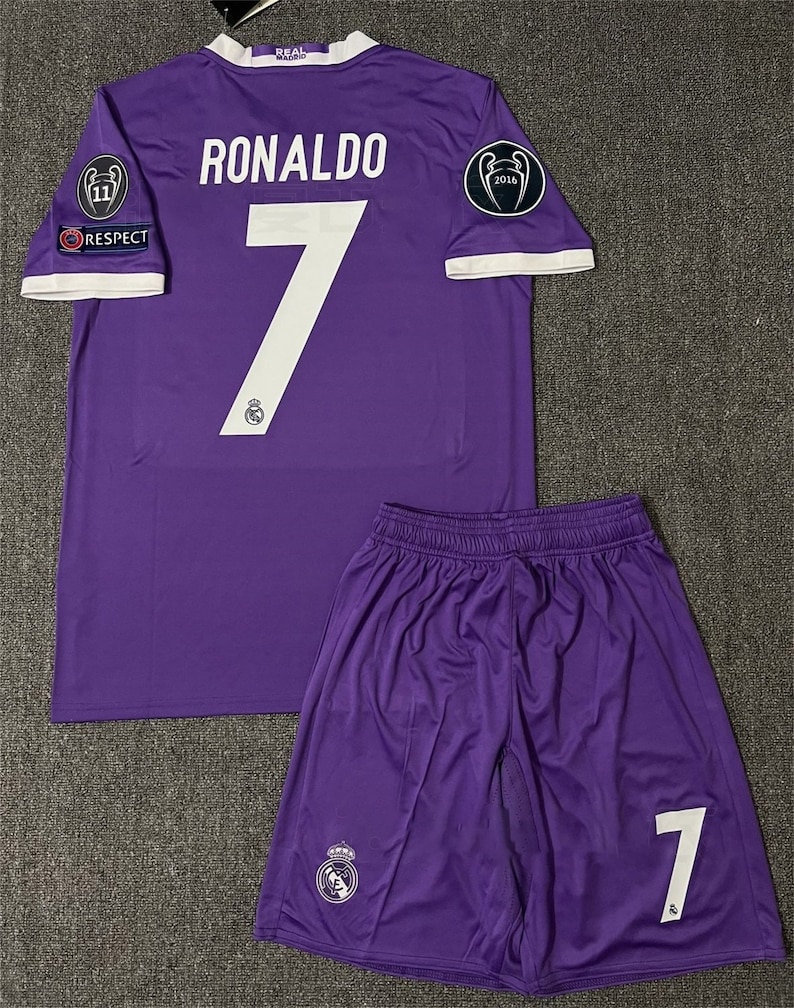 2016 2017 Season Real Madrid Away Jersey Cristiano Ronaldo No 7 Retro ...