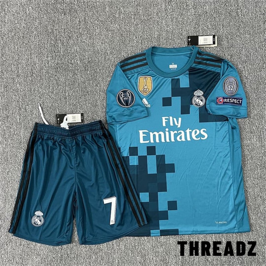 C Ronaldo No 7 Football 17 18 Real Madrid Blue Soccer Jersey - Etsy