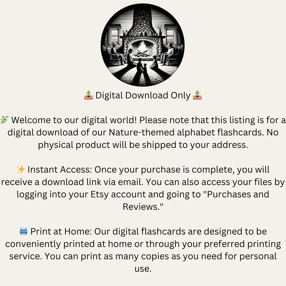 A-Z Nature Themed Printable Flashcards ABC Flashcards Flashcards for ...