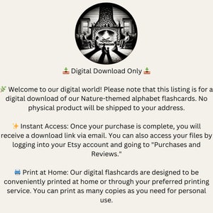 A-Z Nature Themed Printable Flashcards ABC Flashcards Flashcards for ...