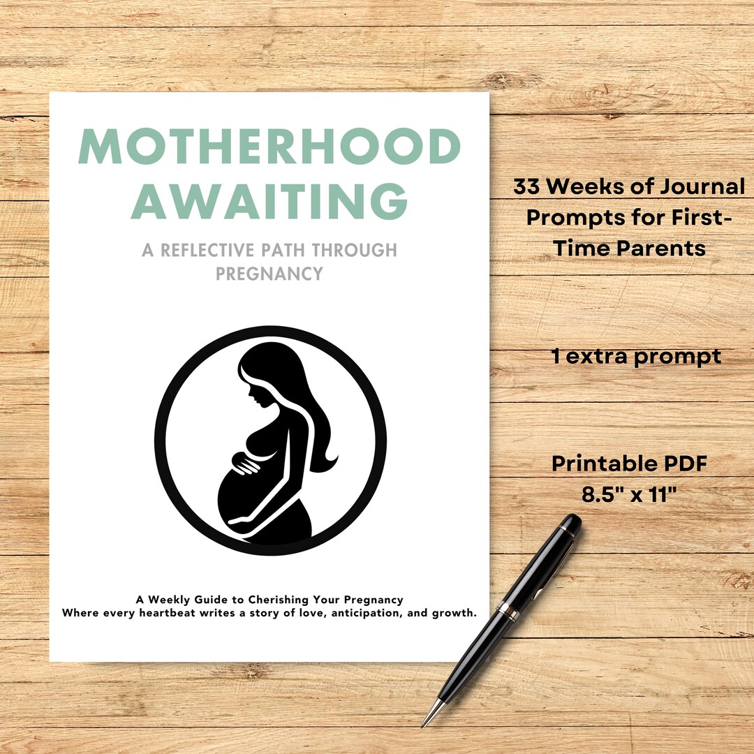 Reflective Digital Pregnancy Journal for First Time Parents to Be 33 ...