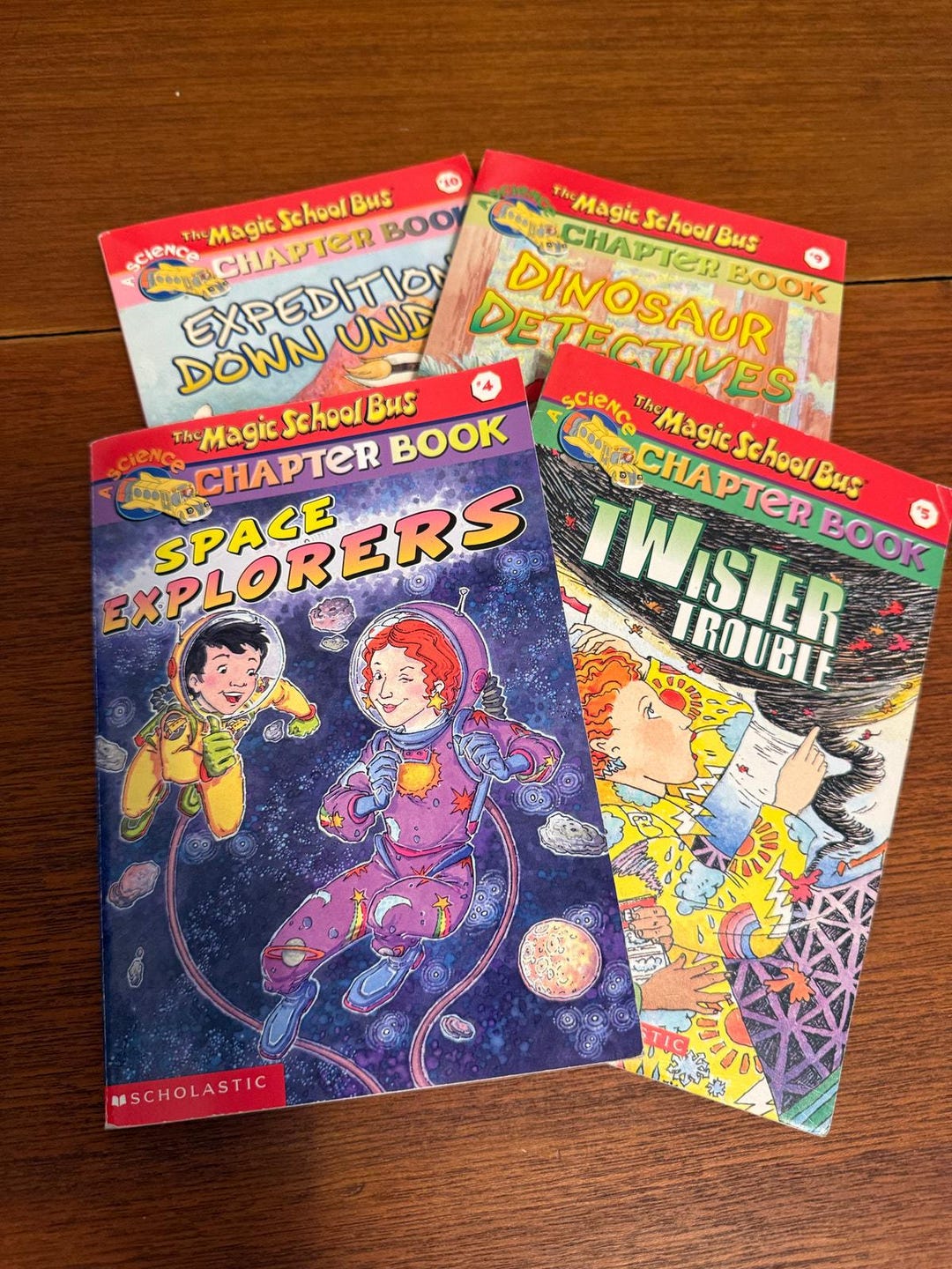 Magic School Bus Chapter Books- Lot of 4 Books - Scholastic Paperback ...