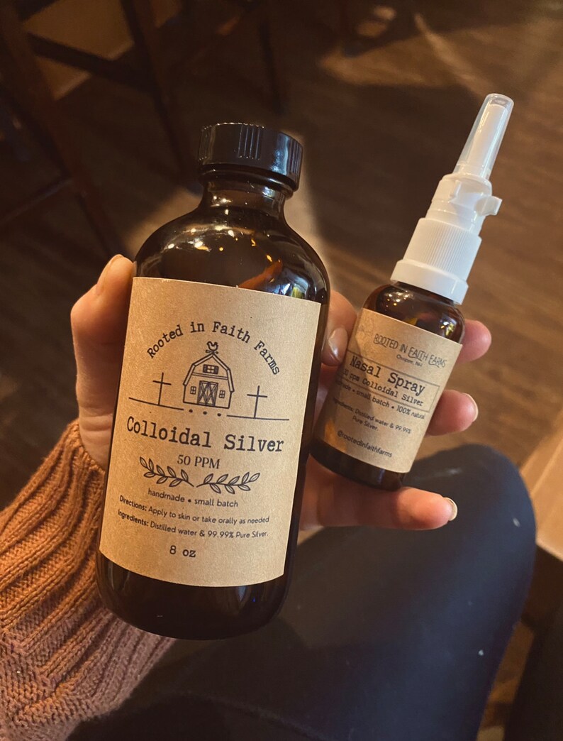 Colloidal Silver & Nasal Spray Bundle | First Aid-kit | Allergies ...