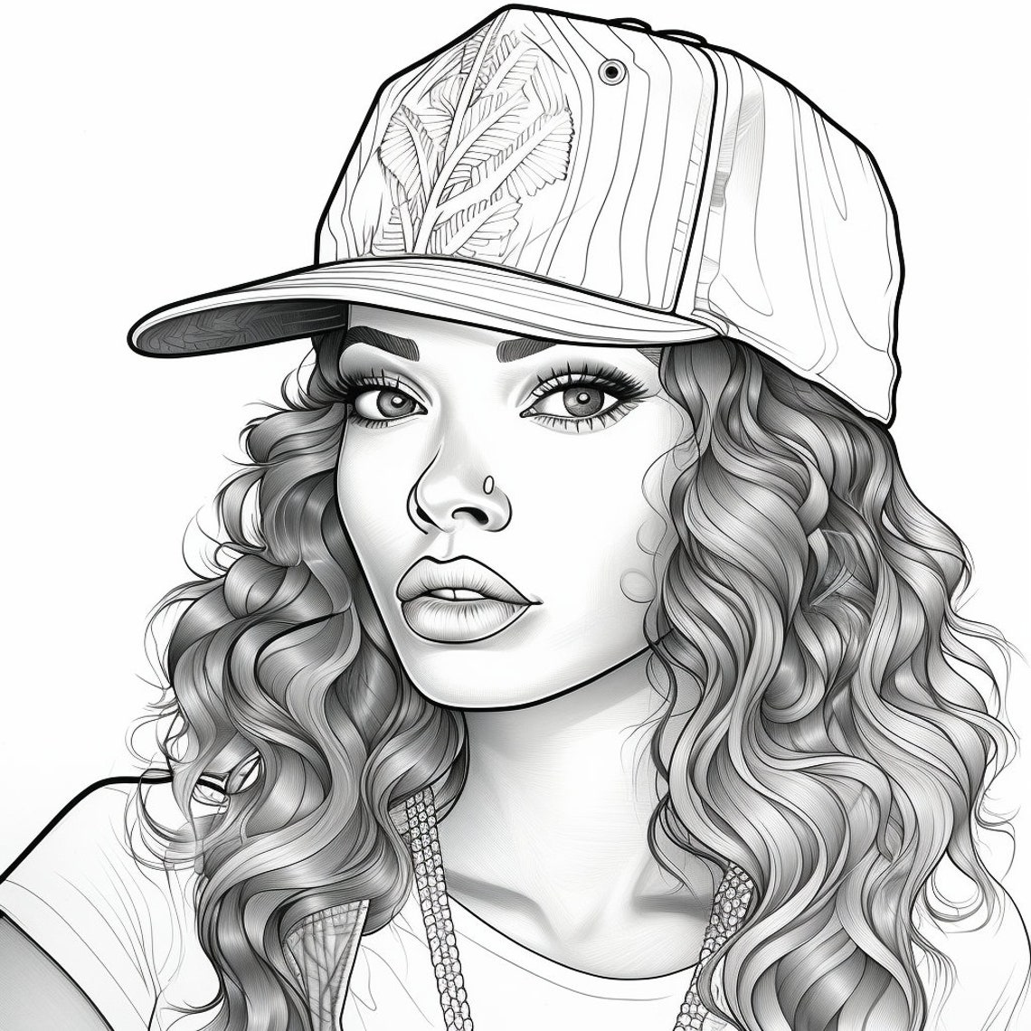 A Lil Bougie Coloring Pages - Etsy