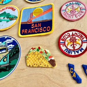 Embroidered Iron on Patch Set, Nature Hiking Trail Patch, Iron on Applique Set, Decorative ...