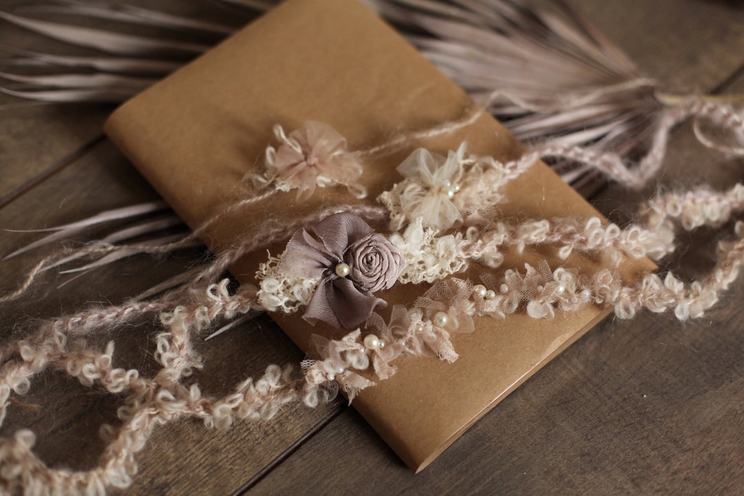Tie Back Headbands Set for First Newborn Photo Shoot , Newborn Tiebacks ...