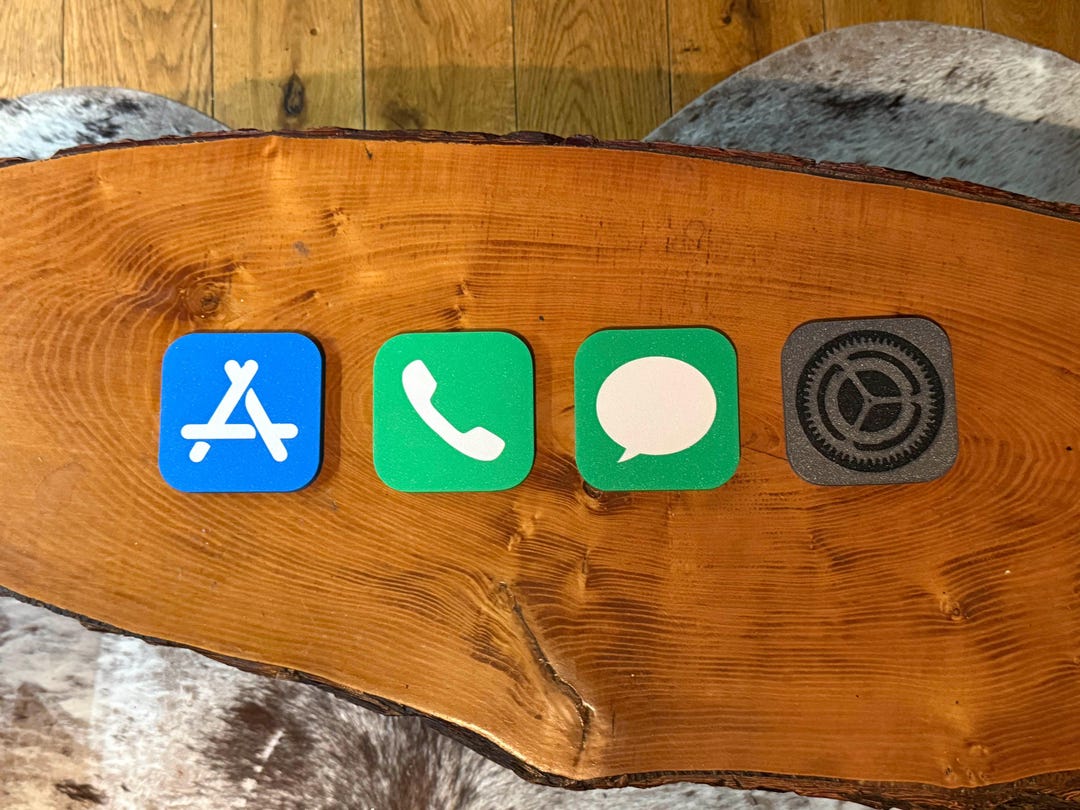 App Icon Coasters - Set of 4 | Unique Tech-inspired Drink Mats | Gamer ...